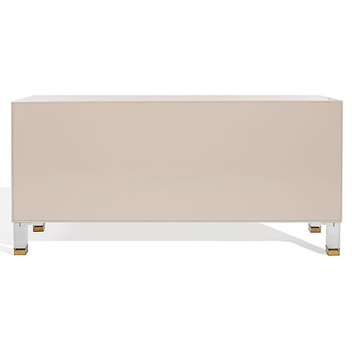 Safavieh Couture Home Saturn-Art Deco-Light Pink Acrylic 3-door Sideboard