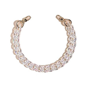 Wiwpar Acrylic Bag Straps Bag Chains Shoulder Straps Replacement Chain Strap for Women's Handbags