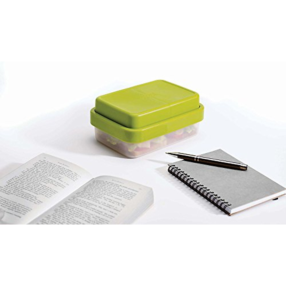 Joseph Joseph 81031 GoEat Compact 2-in-1 Lunch Box, Green