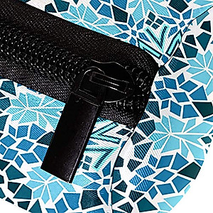 Moroccan Mosaic Pattern Pencil Bag Pen Case Stationary Case Pencil Pouch Desk Organizer Makeup Cosmetic Bag for School Office