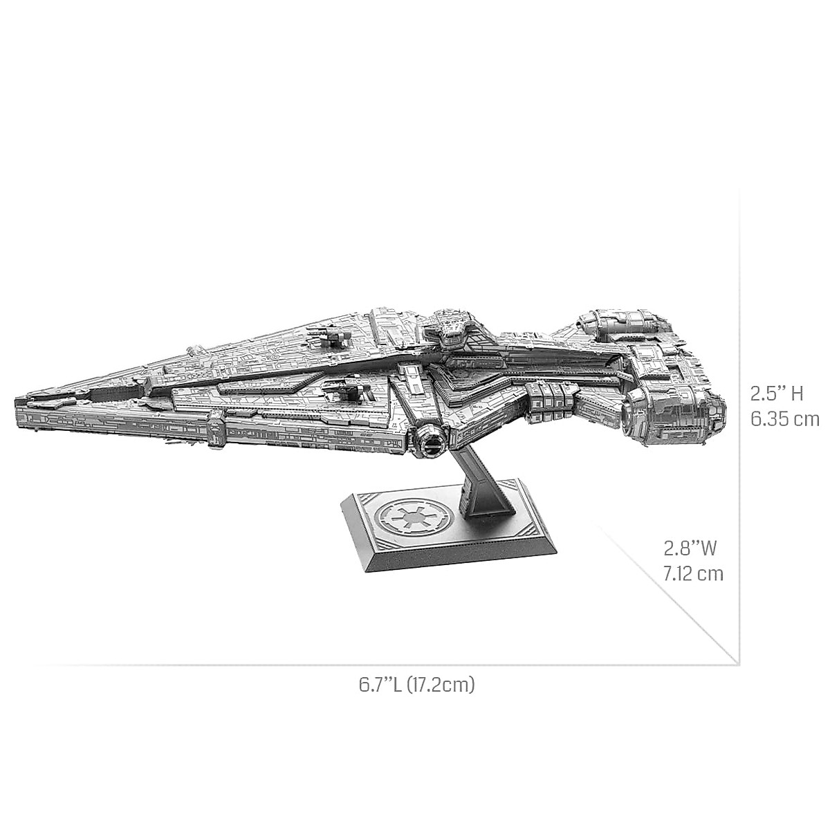 Metal Earth Fascinations Premium Series Star Wars Imperial Light Cruiser 3D Metal Model Kit