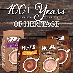 Nestle Hot Chocolate Mix, Whipper Mix, Dark Chocolate Flavor Hot Cocoa, Bulk Whipped Cocoa, 2 lb Bag