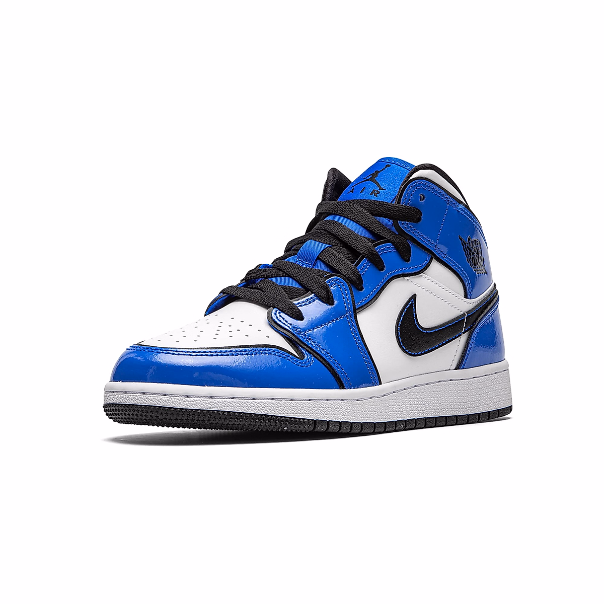 Jordan Big Kid's 1 Mid SE Signal Blue/Black-White (BQ6931 402) - 7