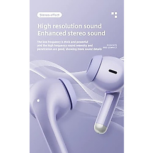 LP40 Pro TWS Earphones Wireless + Free Bag Handsfree Bluetooth 5.1 Sport Noise Reduction Headphones Touch Control Earbuds (White)