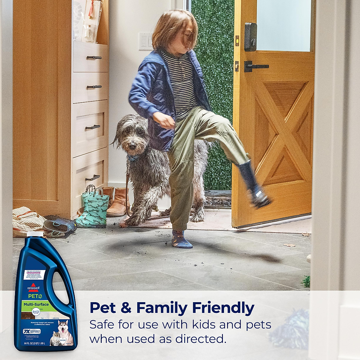 Bissell Pet Multi-Surface Febreze Freshness for Crosswave and Spinwave (64 oz), 22951, 64 Ounce, 64 Fl Oz