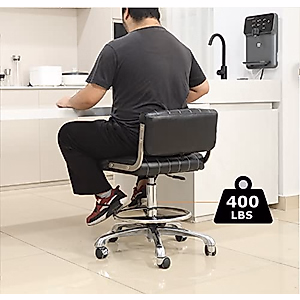 Kaleurrier Gas Lift Cylinder,Pneumatic Chair Replacement Parts- Chair or Stool Lifting Control Mechanism, 500 lbs Heavy Duty Steel Case,Chromcraft,in Universal Size,Height Extension: (10.25" Stroke)