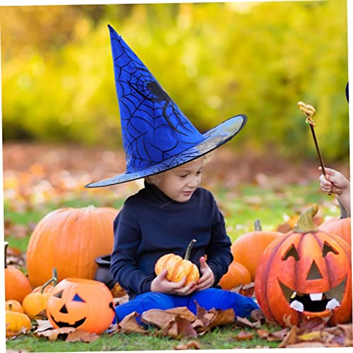 ibasenice 25 Pcs Halloween Hat Witch Costume for Women Party Hats for Kids Kids Outfits Halloween Party Costume Spider Pattern Halloween Hat Witch Costume Headbands Witches Hat Party Supply