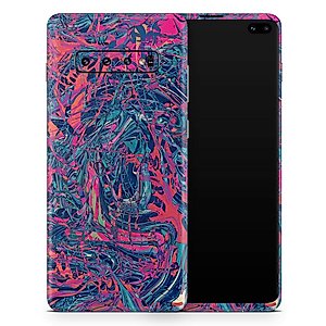 DesignSkinz Liquid Abstract Paint Remix V25 Protective Vinyl Decal Wrap Skin Cover Compatible with The Samsung Galaxy S20 (Screen Trim & Back Glass Skin)