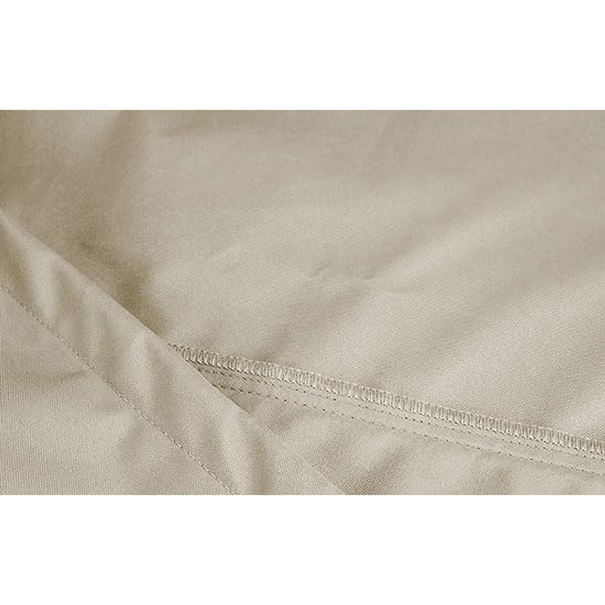 Eevelle Meridian Patio Rectangular Table Cover with Marine Grade Fabric - Outdoor Table Cover - Furniture Set Covers for Dining Table - Easy to Install - (25"H x 112"L x 68"W, Khaki)