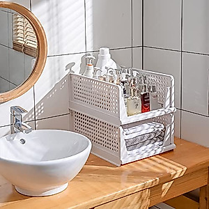 Closet organizers and storage Clothes Storage Bins, closet organizer stackable storage drawers for Office Bedroom Laundry Toys Organization (2 Pack)