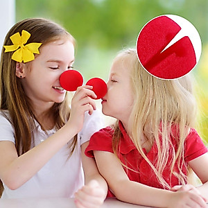 Boao 60 Pieces Red Clown Noses Cosplay Noses Foam Circus Noses for Halloween Christmas Carnival Costume Party Dress Up