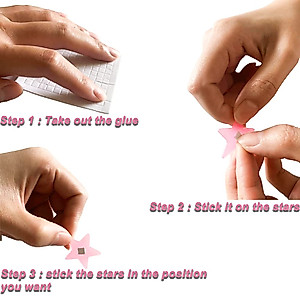 Glow in The Dark Stars Sticker for Wall Ceiling, 266 Pieces 3D Glowing Stars and Moon for Kids Bedroom, Glow in The Dark Stars Sticker Create Glittering Stars, Room Decorating Stars