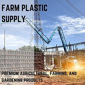 Farm Plastic Supply - Dura Skrim String Reinforced Clear Plastic Sheeting - 6 Mil - (20' x 100') - Reinforced Poly Film Tear Resistant, Weatherproof, Vapor Barrier Polyethylene Roll for Construction