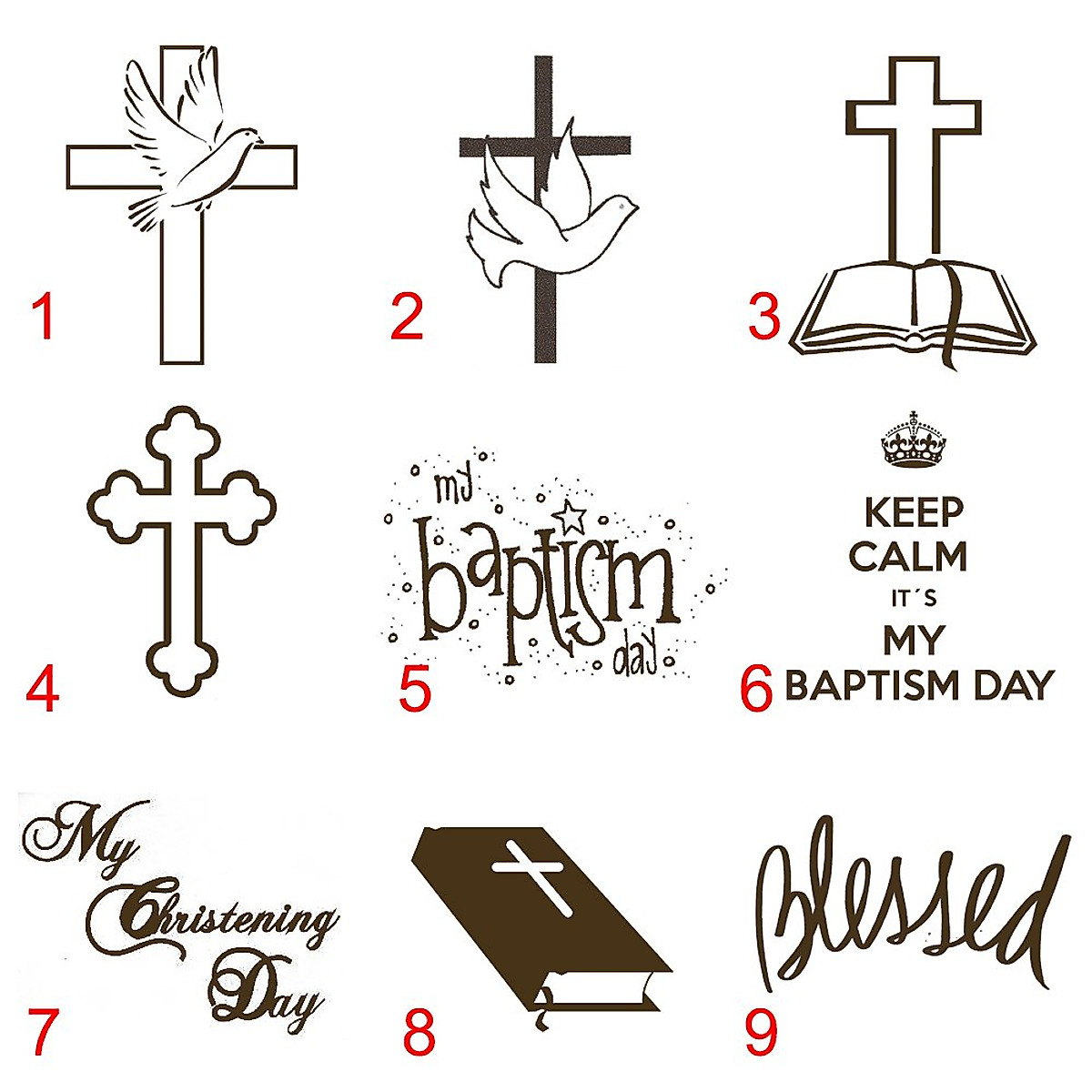 Glitzby Baptism - Christening - Dedication Keepsake - Personalized Baby Block Baptizm Gift Custom Engraved Wooden Baby Block for Boy & for Girl keepsake from godparent godmother