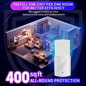 Frogoom Flying Insect Trap, Fruit Fly Traps for Indoors Gnat, Mosquito, Moth and Housefly, Plug-in Bug Light UV Attractant Catcher Fly Traps Indoor for Home Office - No Odor (1 Device + 5 Glue Cards)