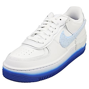 Nike Women's Air Force 1 Shadow White/Royal Tint-Racer Blue (FJ4567 100) - 8