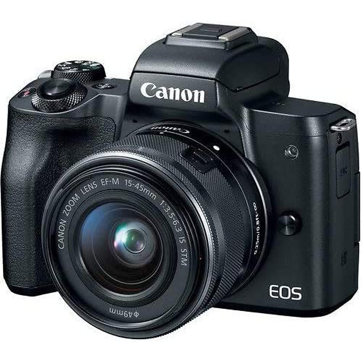 Commander Optics Professional Photo Bundle for M50 Mirrorless Digital Camera (Black) w/EF-M 15-45mm f/3.5-6.3 is STM + Wide-Angle and Telephoto Lenses + Portable Tripod + Memory Card
