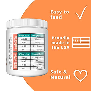 PET CARE Sciences Approx 120 Servings of Dog Probiotic Powder - Dog Probiotics and Digestive Enzymes - Enzyme Supplement for Dogs - Dog Digestive Support - Made in The USA