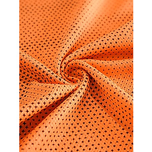 Fldy Boys Soccer Sports Training Uniforms Kids Youth Athletic Football Soccer Jersey Shirt and Shorts Kit Orange 11-12 Years