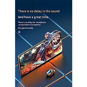 OZJONGK Bluetooth Earphone with LED Display Wireless Earphones with Mic IPX8 Waterproof TWS Bluetooth 5 0 Headsets 1200mAh Charging Case Hi FI Deep Bass Stereo Sound Touch Control