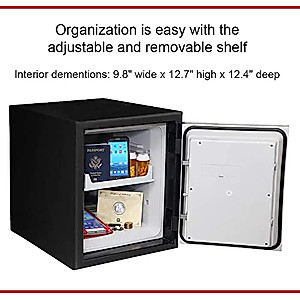 Honeywell Safes & Door Locks - 2609 Steel Submersible Waterproof 2 Hour Fire Safe; Digital Lock; Motion Alarm, 2.39 Cubic Feet Capacity, 27.8 Inches High x 18.1 Inches Wide x 21.6 Inches Deep, Black