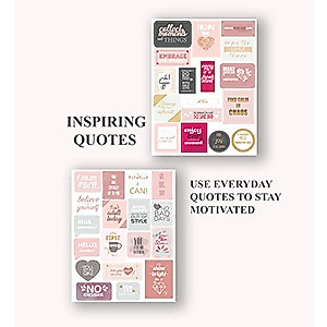 Planner Stickers 1000+ Scrapbook Stickers – Inspirational and Motivational Journal Stickers - Planner Accessories and Stickers for Planners Pack and Calendar Stickers for Adults Planner