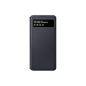 Samsung Galaxy A42 5G S View Wallet Cover, Smart Sensor, Hidden Pockets, Full Protection, Sleek Design, Black