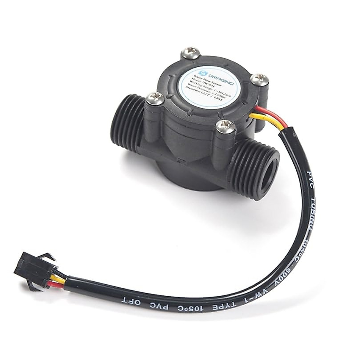 SW3L LoRaWAN Water Flow Monitoring Sensor - Flow-Sensor-spec: Model: 006 - Diameter: G3/4â€ / DN20. 360 Pulse = 1 L