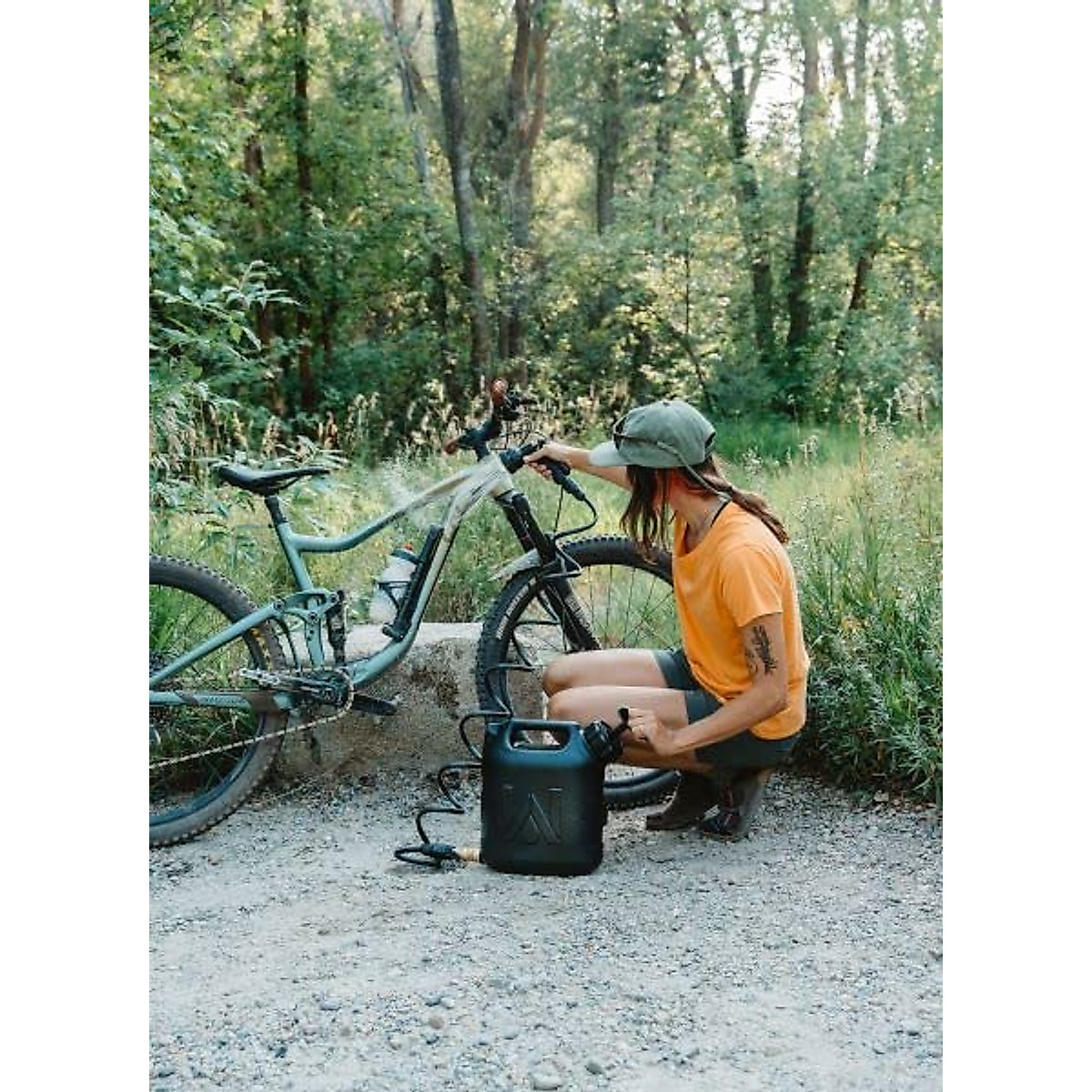 WaterPORT GoSpout 2 Gallon Portable Water Tank with Hose and Sprayer for Camping Showers, Rinsing Overlanding Gear, Vehicle Water Storage, Off Road Showers