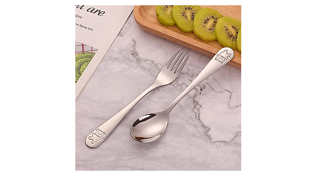 Premium Kids Silverware Set by Poylim - Safe & Fun