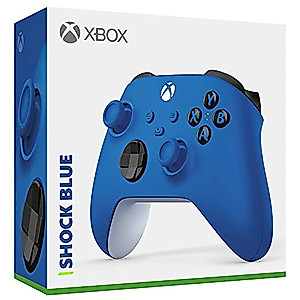 Microsoft QAU-00001 Xbox Wireless Controller Shock Blue Bundle with Wireless Controller for Xbox Series X/S - Electric Volt