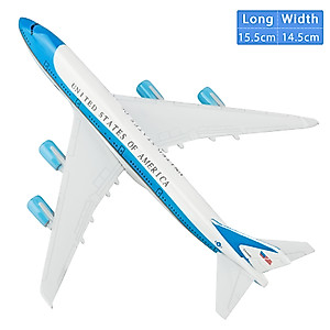Busyflies Model Airplane 1:400 Diecast Airplanes Model Aircraft Metal Airforce One 747 Plane Alloy Model for Birthday Gift