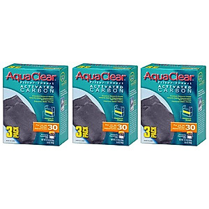 Aquaclear Activated Carbon Insert, 30-Gallon Aquariums, 3-Pack (3-Pack)