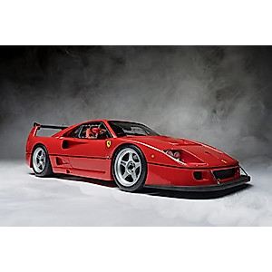 Wall Art Impressions 35x24in Ferrari F40 Sports Car Red 【Laminated】
