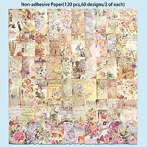 200 Pieces Vintage Ephemera Bundle Junk Journal Kit Scrapbook Supplies Paper Sticker Material Pack Scrapbooking kit for Art Journaling Bullet Journals Planners Collage Decoupage Crafter Gifts