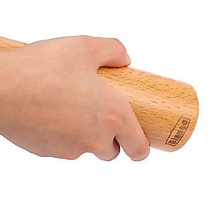 2PCS Dianoo Wood Pepper Grinder Salt And Pepper Mill Set Wooden Adjustable Shakers with Ceramic Core 8 Inch And 10 Inch