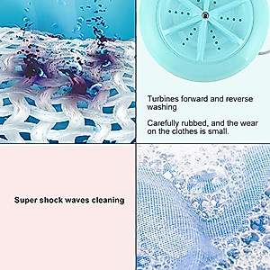 Portable Washing Machine, 8L Ozone Sterilization Mini Washing Machine for Washing Baby Clothes Underwear or Small Item Apartment Dorm Travelling Small Spaces Gift for Friend or Family(1#)