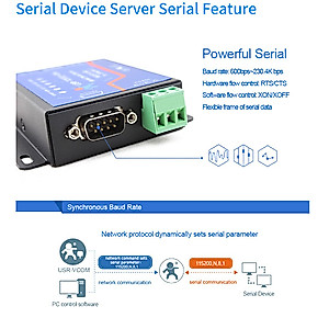 PUSR Usr-Tcp232-410S Server RS232 / RS485 Serial to Ethernet Adapter TCP/IP Converter Supports DHCP/DNS