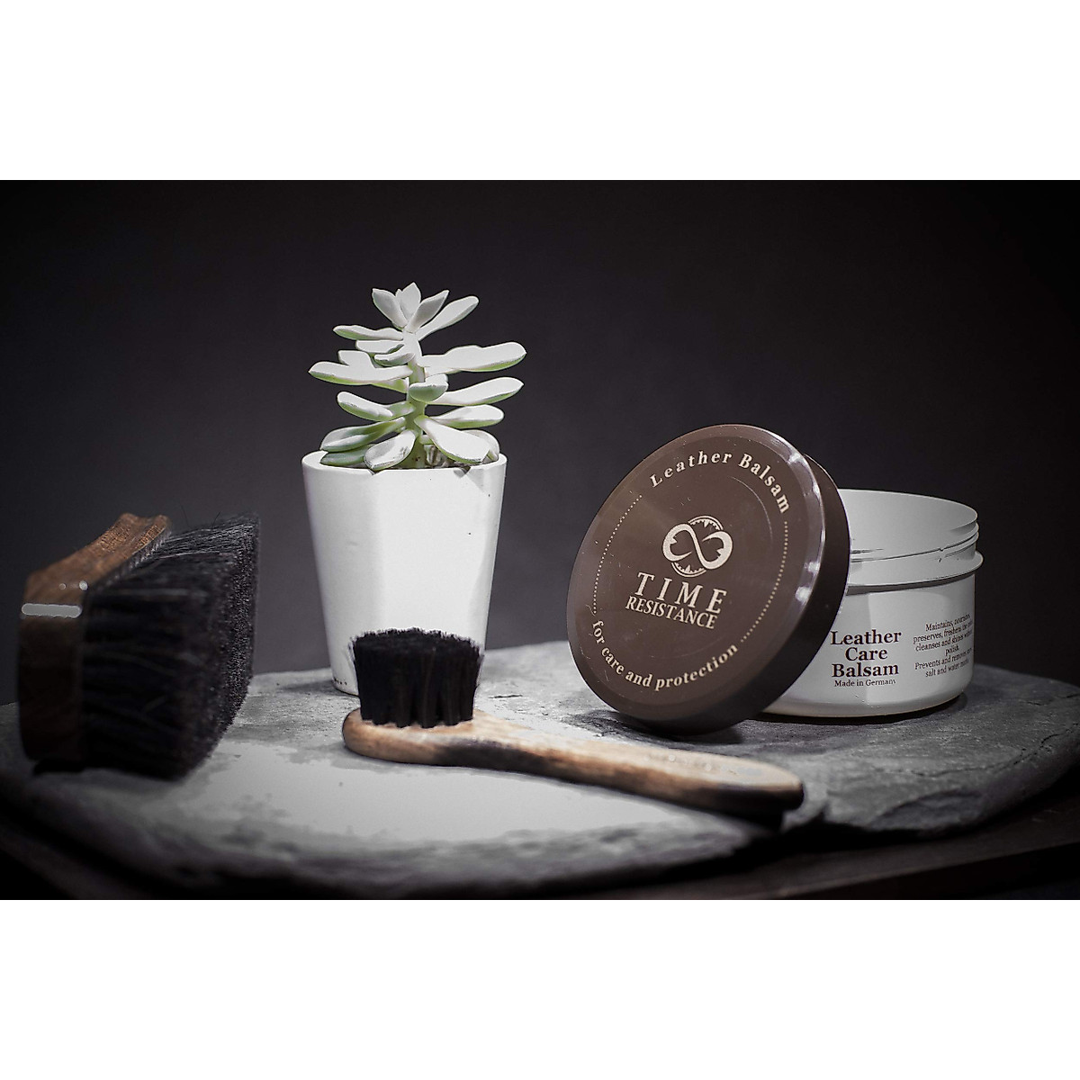 Time Resistance Leather Balsam for Shoes, Bags and Furniture Care and Protection 8.45 Oz (250ml)