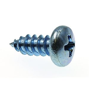 Prime-Line 9020120 Sheet Metal Screw, Self-Tapping, Pan Head Phillips, #10 X 1/2 in, Zinc Plated Steel, Pack of 100