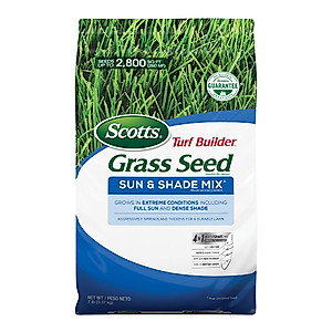 Scotts Turf Builder Sun and Shade Mix for Extreme Conditions including Full Sun and Dense Shade, 7 lbs.