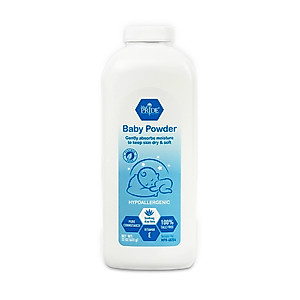 MED PRIDE Hypoallergenic 22oz Baby Powder 100% Talc Free with Aloe Vera & Vitamin E- Pure Cornstarch Absorbent Baby Powder for Moisture Protection, Diaper Rash & Chaffing- Paraben-Free