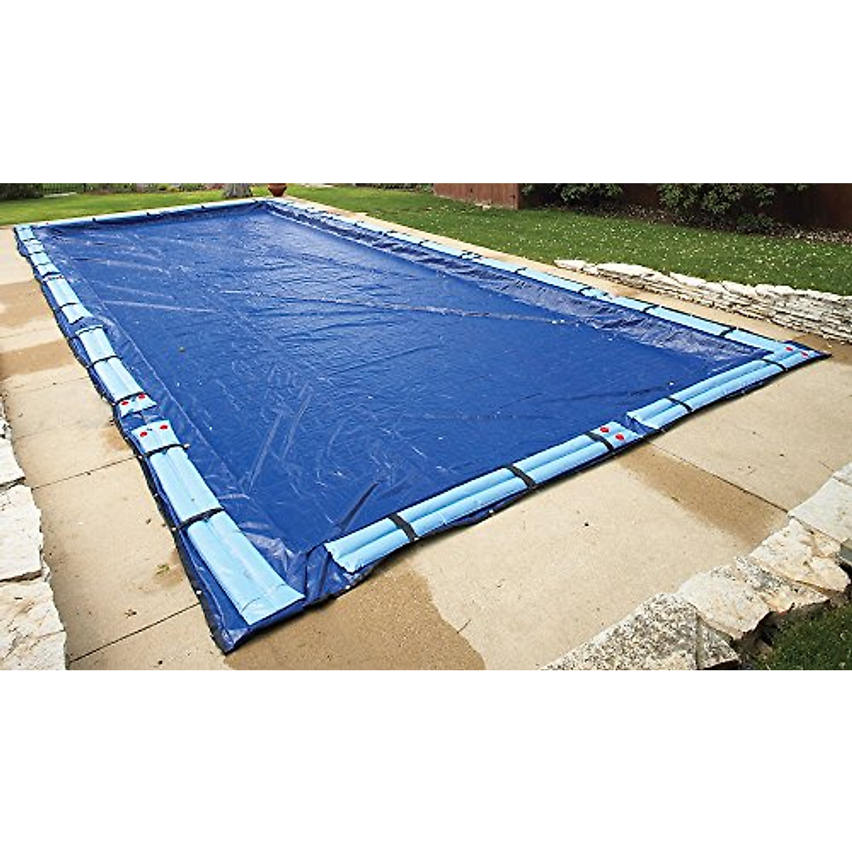 Blue Wave BWC964 Gold 15-Year 25-ft x 45-ft Rectangular In Ground Pool Winter Cover,Royal Blue