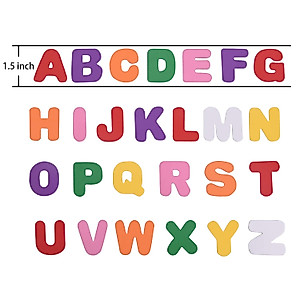 Livder 200 Pieces EVA Self Adhesive Foam Letter Alphabet Stickers for Children's DIY Crafts, Room Decoration