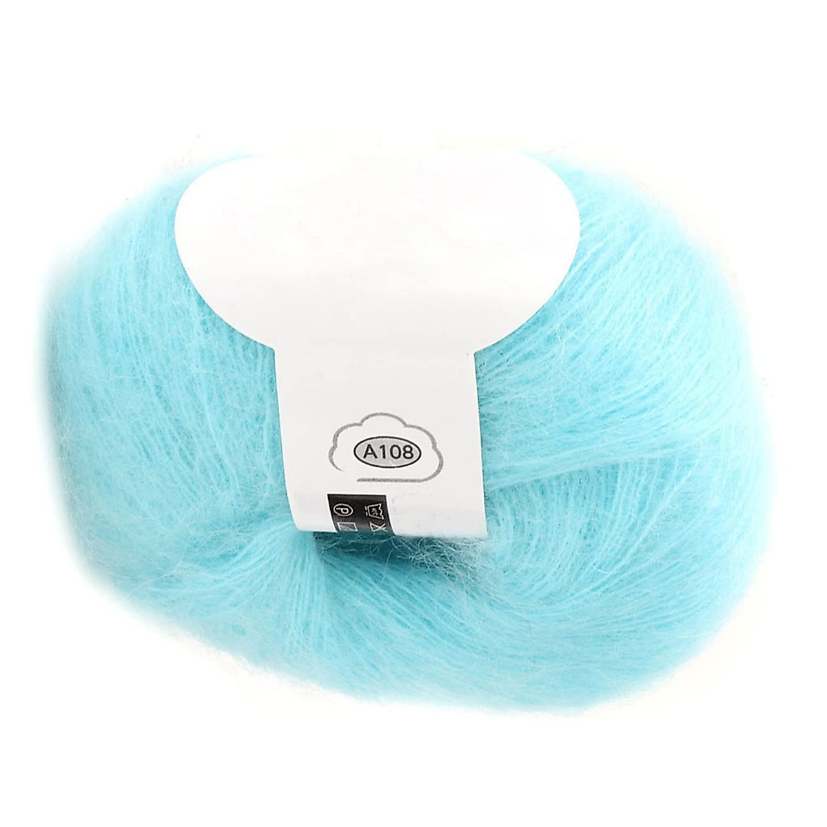 Wool Yarn, Soft Lightweight Knitting Yarn, Angora Mohair Hand Washable Crochet Yarn for Hand Knitting, Anti Pilling and Anti Shrinkage Yarn for Weave Scarve, Shawl, Sweater, Hat