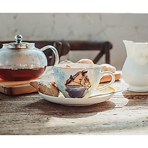 Disney Beauty and the Beast Bone China Teacup and Saucer | Set of 2