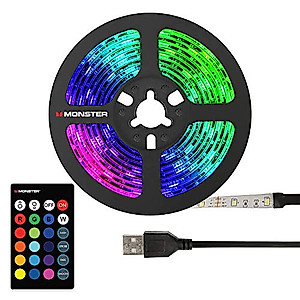 Monster MLB71042RGB / MLB7-1042-RGB / MLB7-1042-RGB 6.5ft Multi-Color USB LED Light Strip with Remote