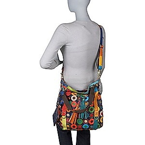 Multi-Colored Lloyd Leather Tote (#1730-9)