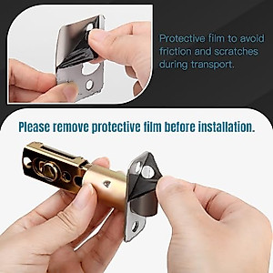 Gaurqiah Passage Door Handle, Passage Function Door Lever,Reversible Door Lever for Hallway or Closet,Satin Nickel Finish