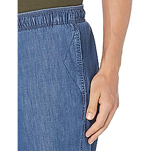 Amazon Essentials Men's Drawstring Walk Short (Available in Plus Size), Medium Wash Chambray, XX-Large